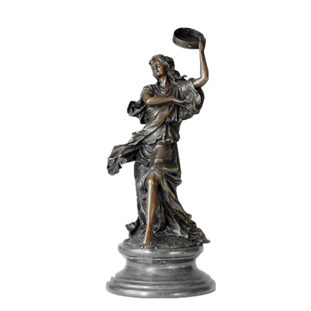 Gypsy Female Bronze Statues Folk Figurine Sculpture Home Decor TPE-002 ...