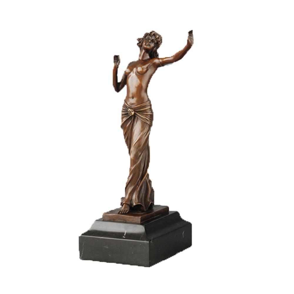 Home Decor Lady Metal Statue Classical Dancer Sculpture TPE-709 – toperkins