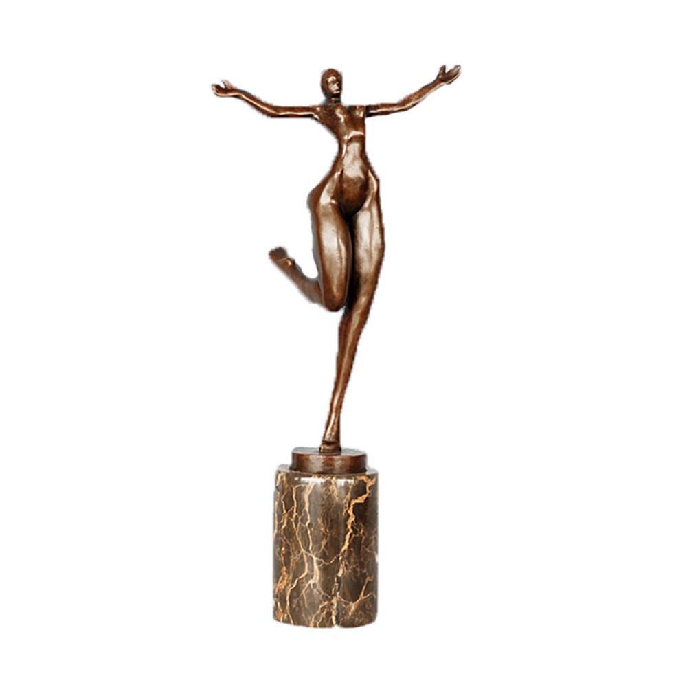 Manual Metal Statue Abstract Dancer Home Decor Sculpture TPE-803 ...