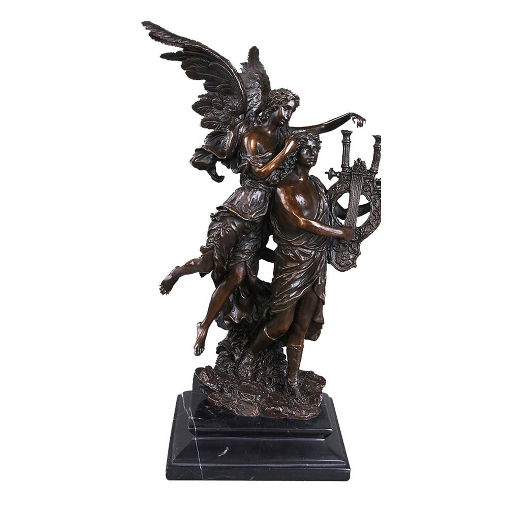 Art Deco Bronze Myth Angel Lovers Sculpture TPY-024 – toperkins