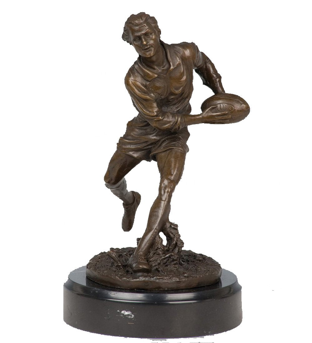 Male Figure Statue Rugby Player Home Decor Bronze Sculpture TPY-304 ...